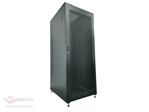 Szafa serwerowa 42U 600x1000, drzwi przednie stalowe perforowane, drzwi ...